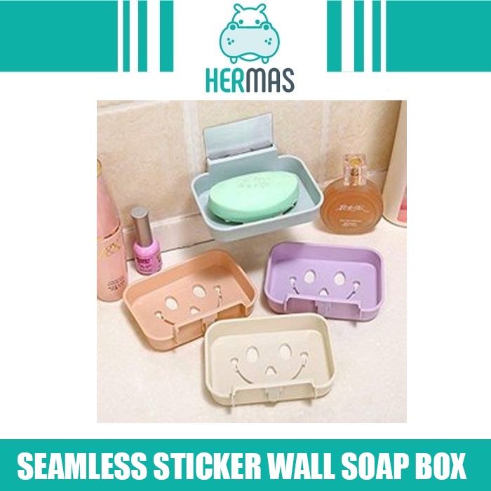 Traceless wall-mounted soap box bathroom drain soap rack hanging ...