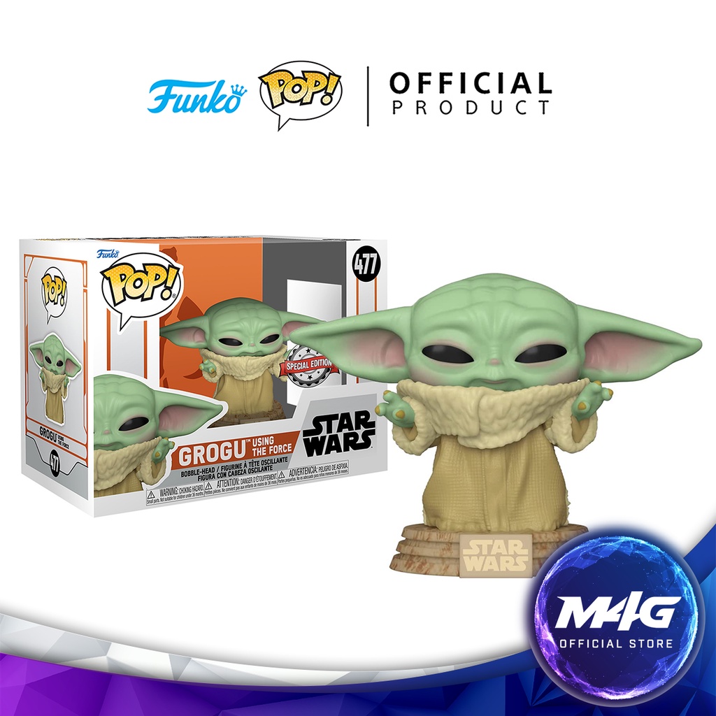 Funko POP! Star Wars 477: Across The Galaxy - Grogu Using the Force ...