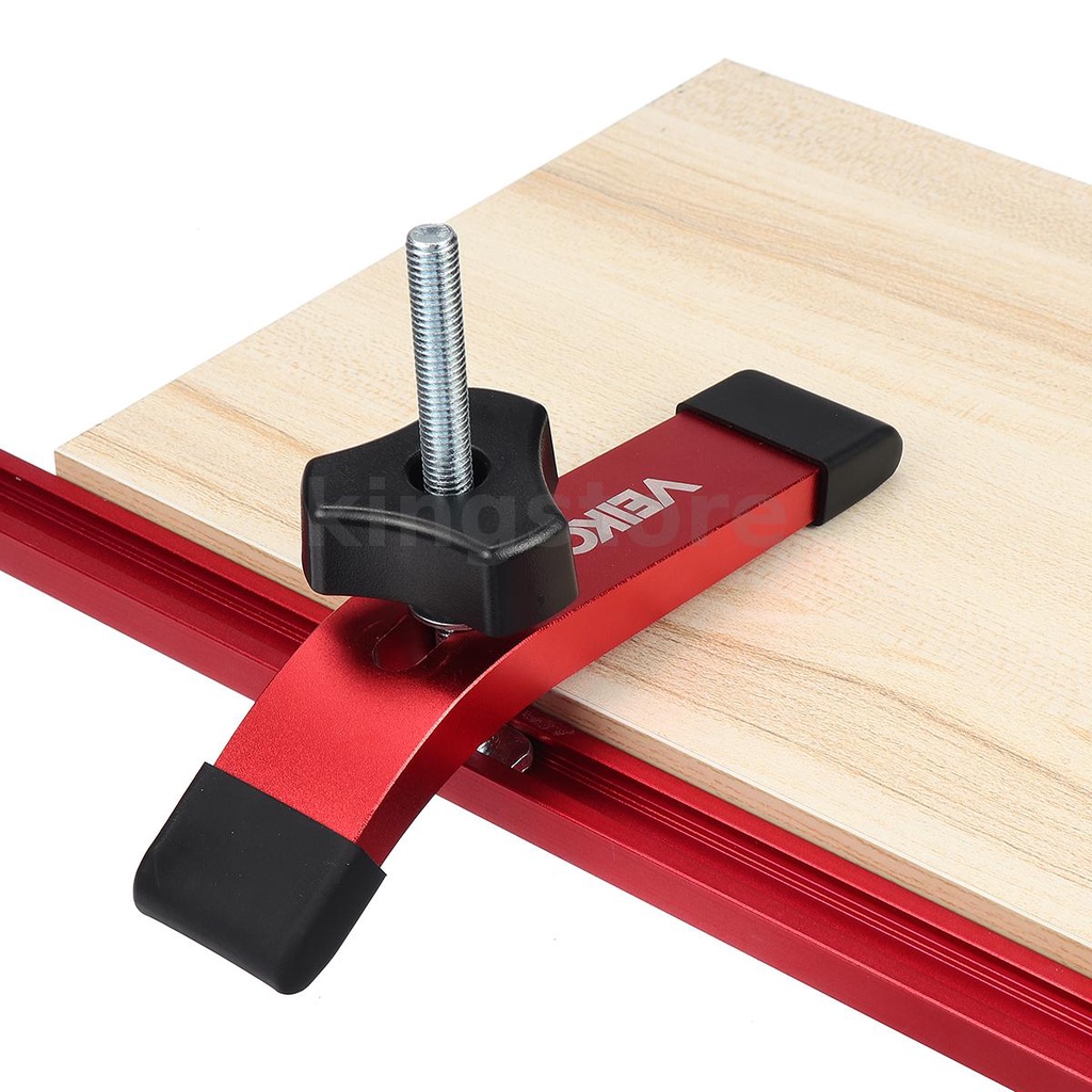 VEIKO 2 Set Aluminum Alloy Quick Acting T-Track Hold Down Clamp W/ T ...