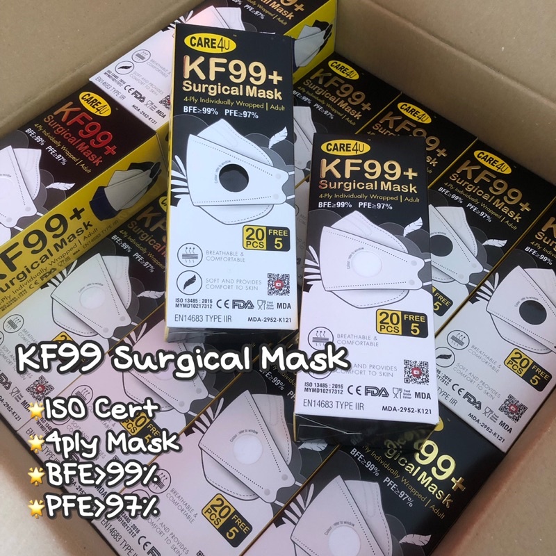 *Ready Stock*KF99+ 4plys Surgical Mask | Shopee Malaysia