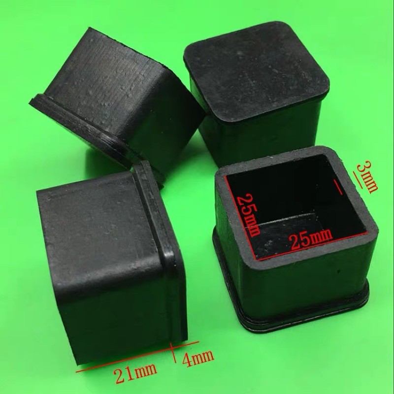 25 x 25 hollow section rubber cap rubber capping for furniture | Shopee ...