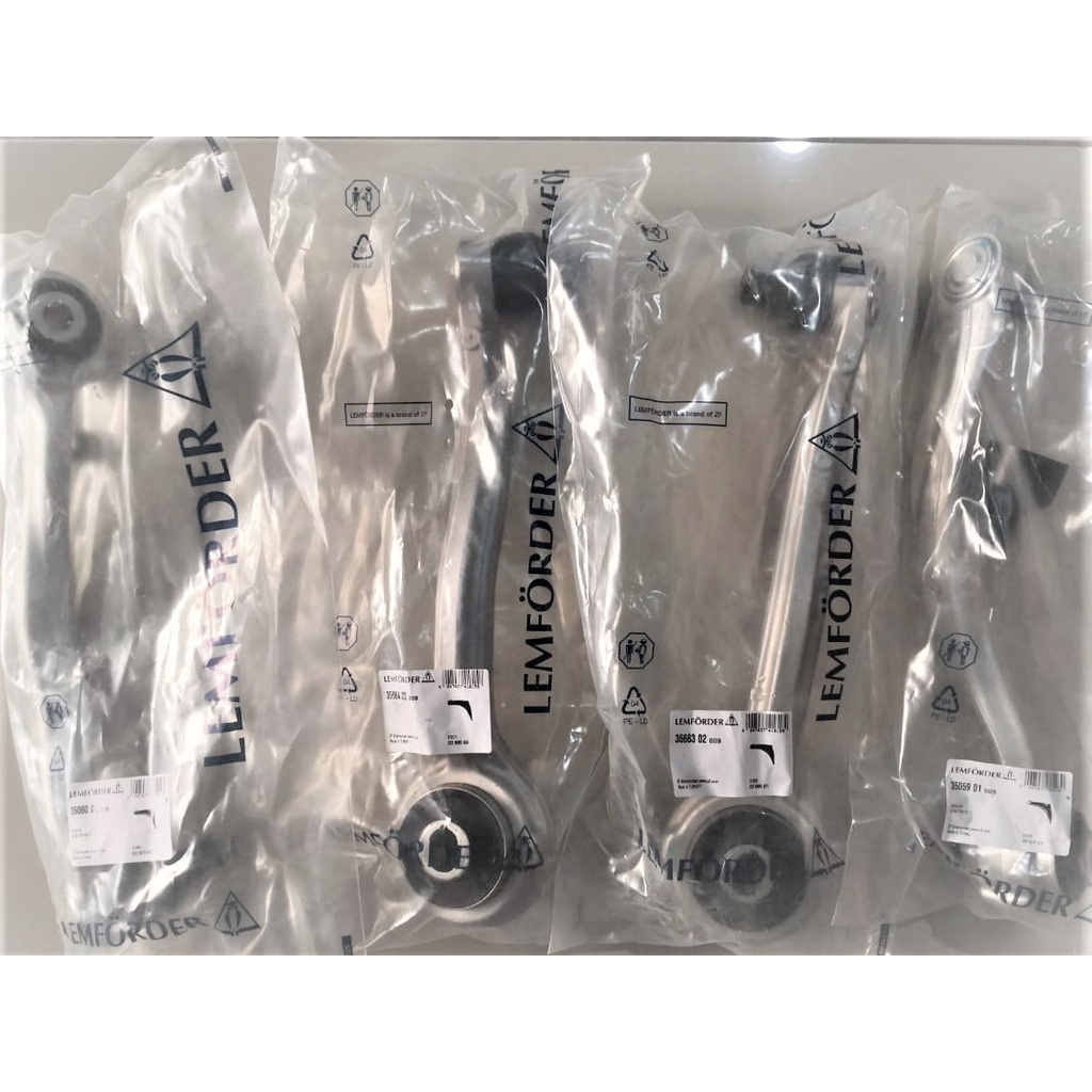 MERCEDES W204 LOWER ARM + UPPER ARM KIT FRONT OEM LEMFORDER 2007-15 ...