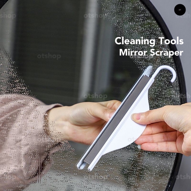 Mini Glass Window Wiper Kitchen Countertop Manual Shower Mirrors ...