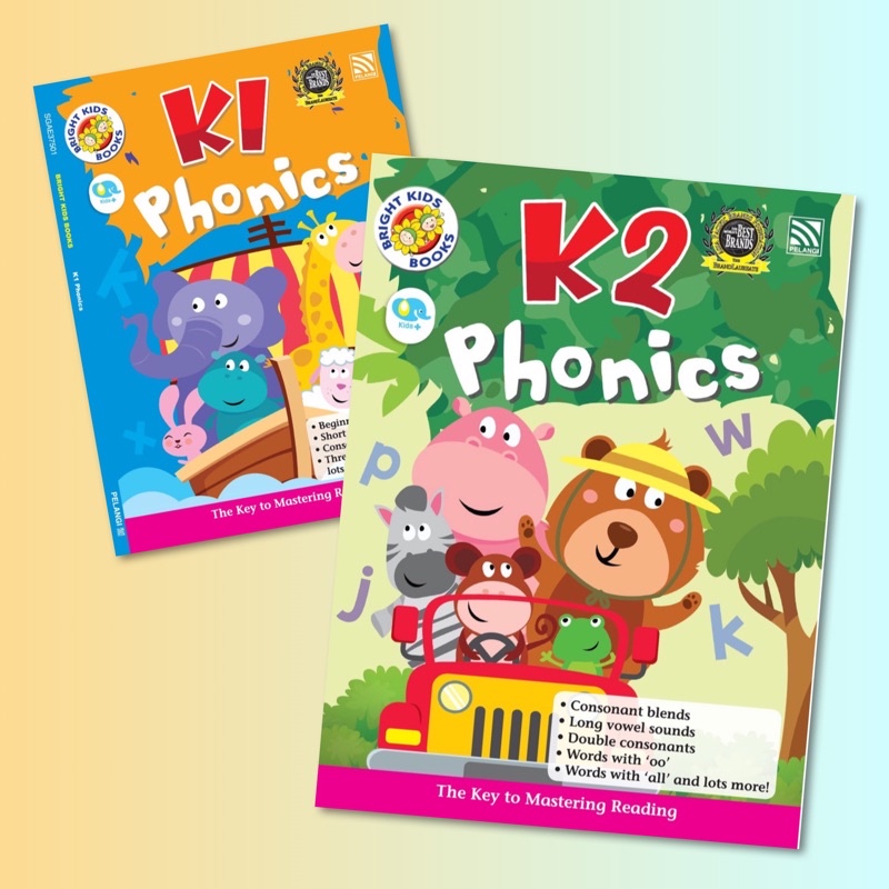 [ABO] Bright Kids Books : Phonics K 1 & Phonics K 2 2022 (pelangi ...