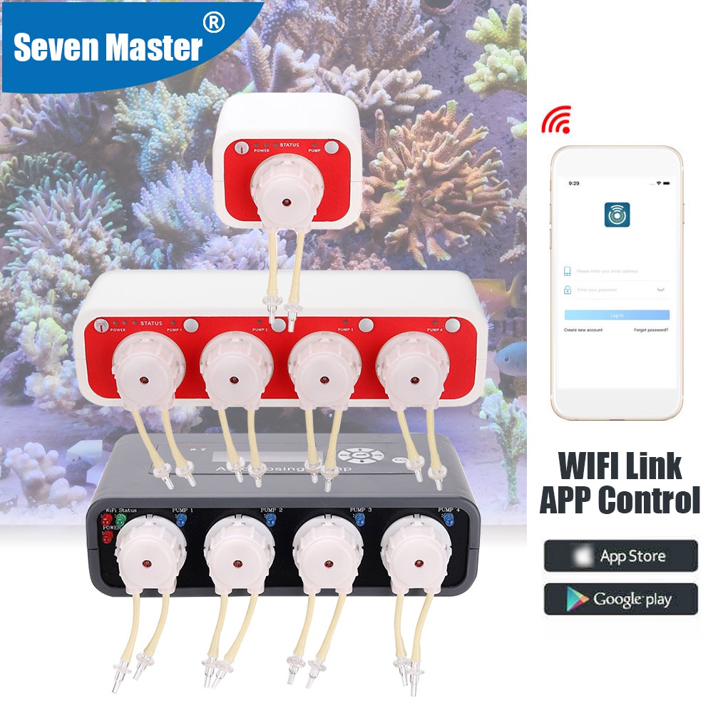 WIFI Marine Dosing Pump DOSER 3.1 / DOSER 3.4 / DOSER 2.4 Aquarium ...