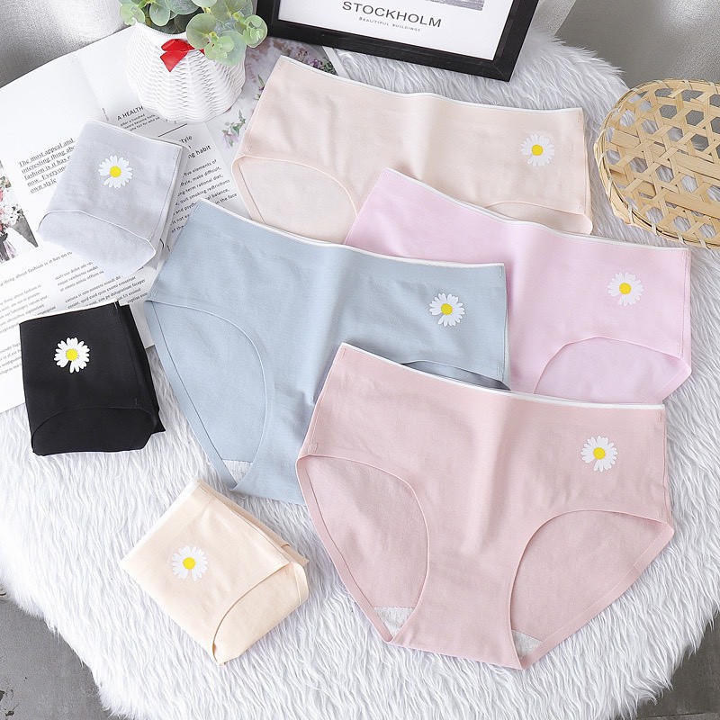 Hotrend Chrysanthemum Borderless Pressed Cotton Underwear | Shopee Malaysia