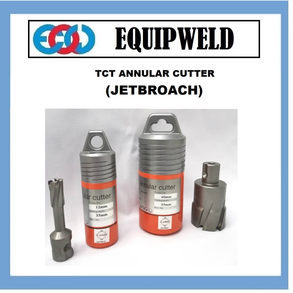 CHTOOLS 35L TCT ANNULAR CUTTER (JETBROACH) 12MM - 25MM 18MM 22MM METAL ...