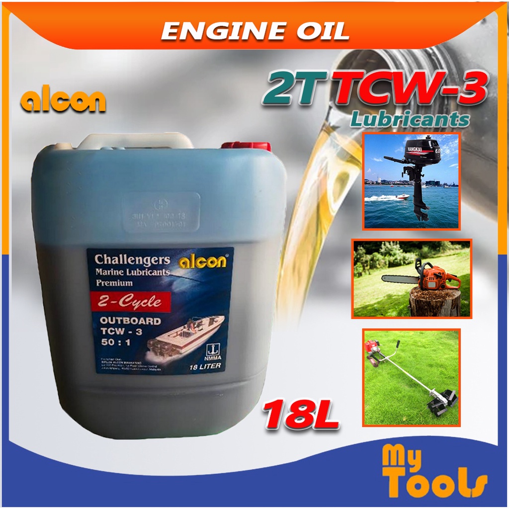 Mytools Alcon Outboard Marine Lubricant 2t Tcw 3 Engine Oil 18 Liter