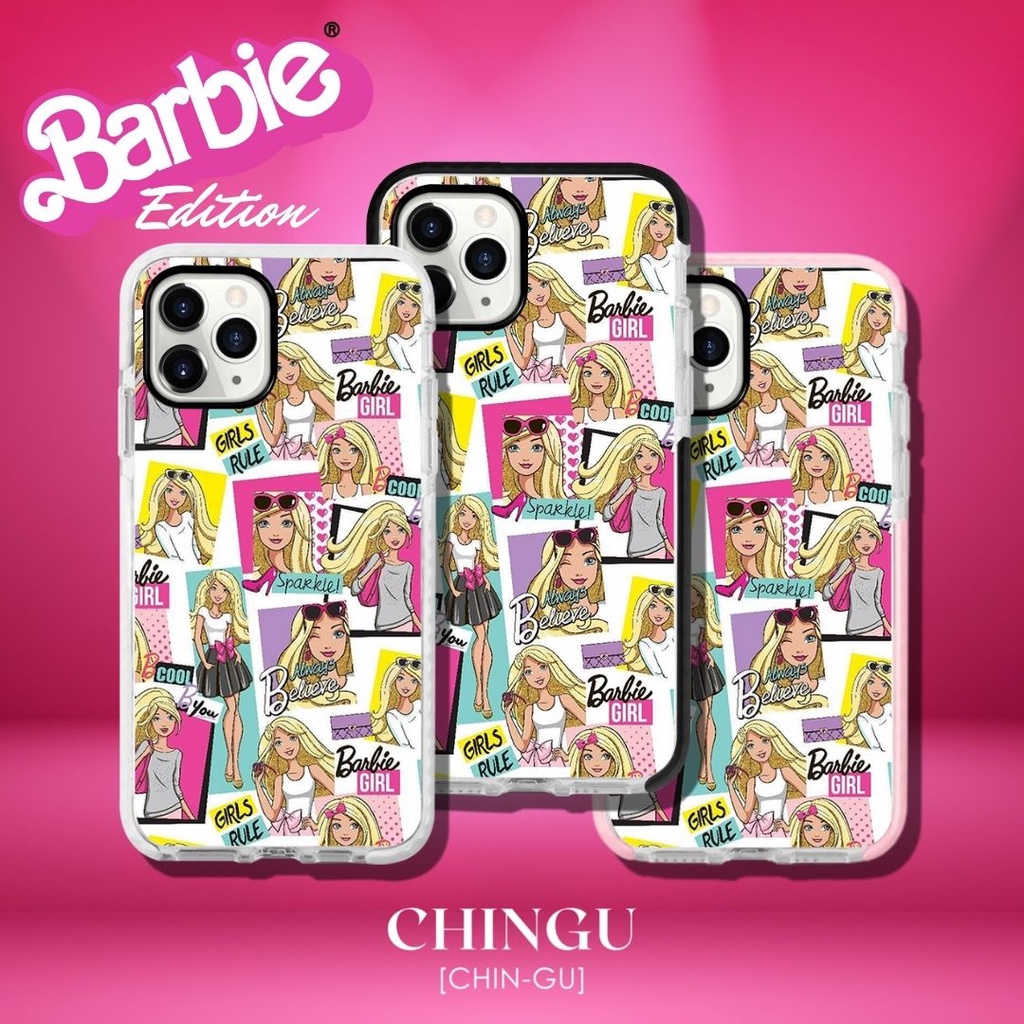 BARBIE COLLAGE DESIGNATED Bumper Casing IP13 IP13PRO IP14PROMAX ...
