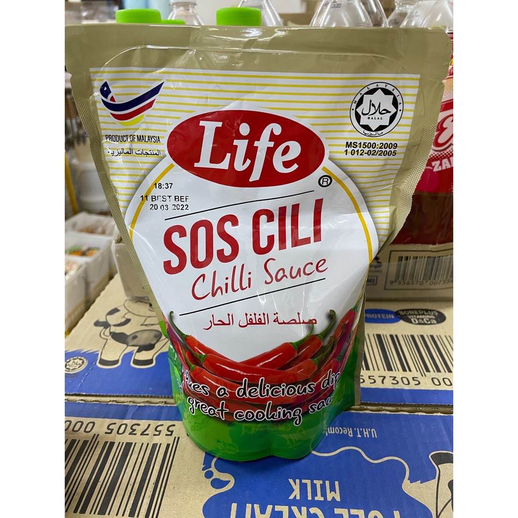 LIFE CHILLI SAUCE /SOS CILI REFILL PACK 1KG | Shopee Malaysia