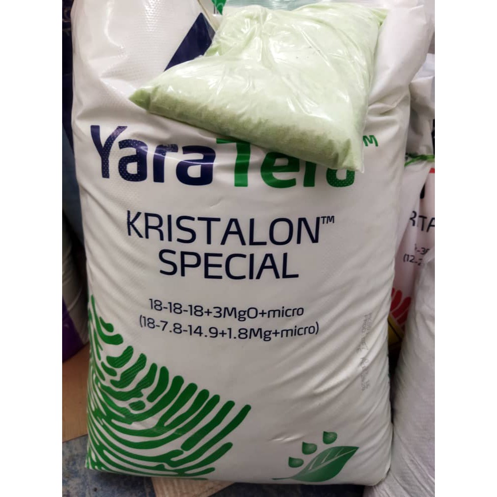 YaraTera Kristalon Special Green 18-18-18+3MgO+micro 500g - Baja Untuk ...