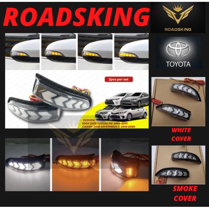 [ 1PAIR ] PRIUS YARIS CAMRY VIOS ALTIS 2014-2020 SIDE MIRROR RUNNING ...