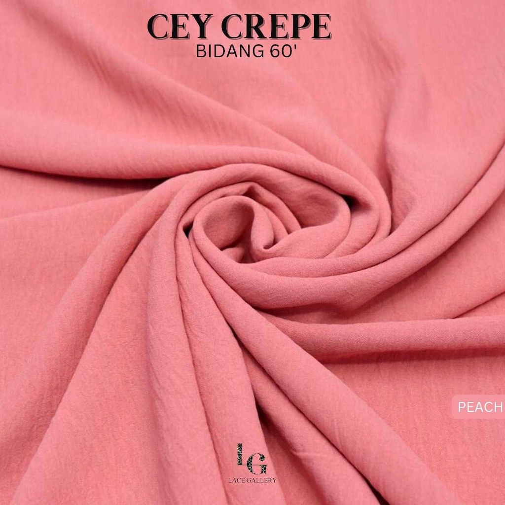 [ FREE LACE 1 METER ] KAIN CEY CREPE BIDANG 60' | Shopee Malaysia