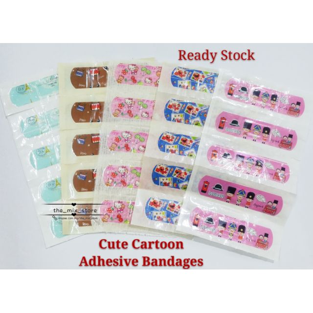 Cute Cartoon Band Adhesive Bandages First Aid Emergency Kit For Kids ...