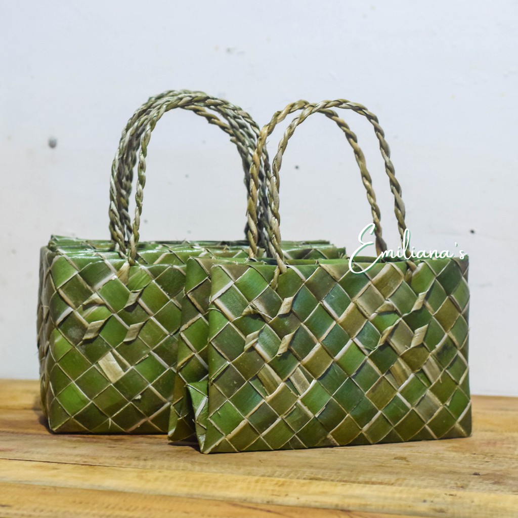 Set of 5 Emiliana's Mini Pandan Bag for Bibingka, Candies, Egg, Rice ...