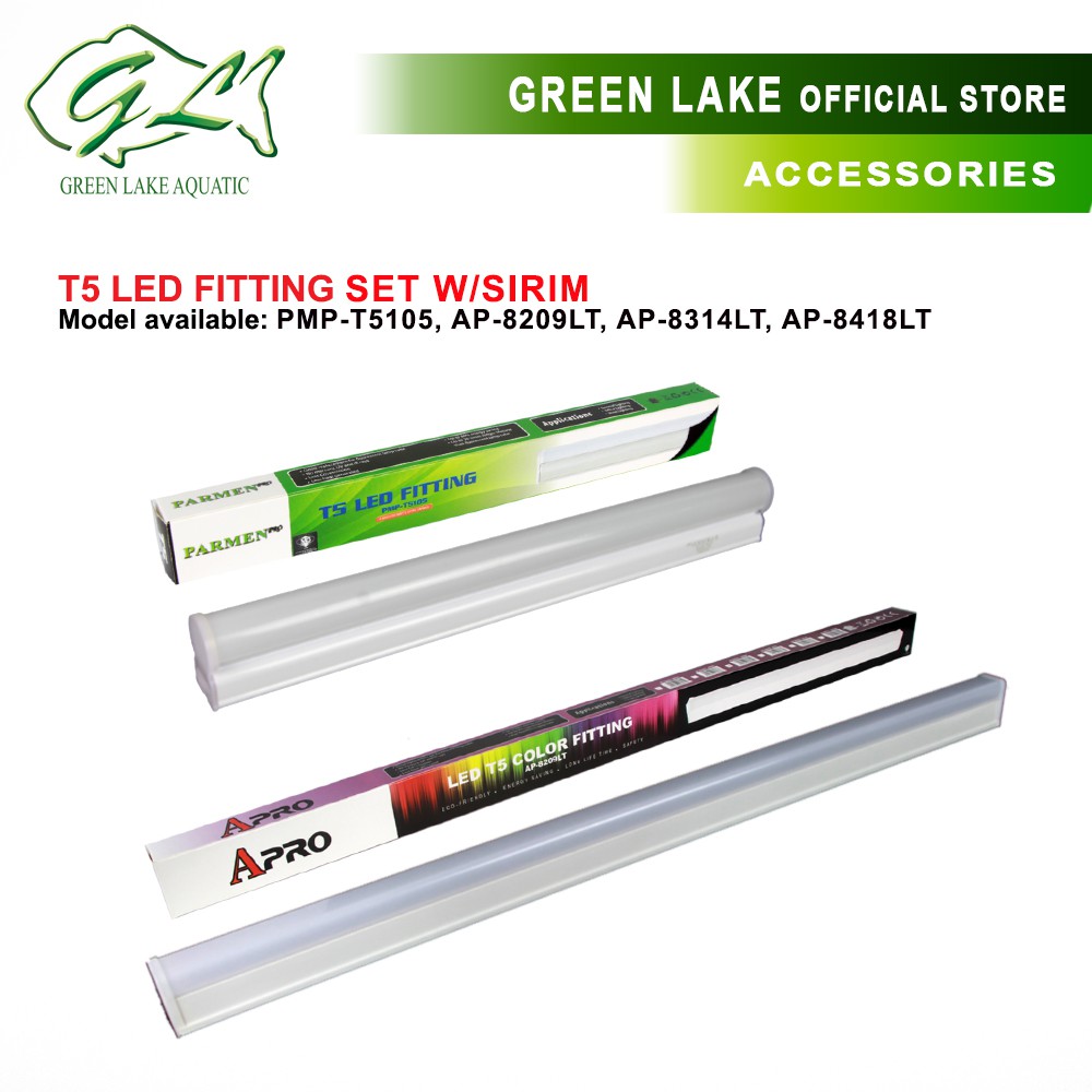 (30cm-120cm) Aquarium T5 LED Fitting Set W/Sirim Parmen Apro LED Light ...