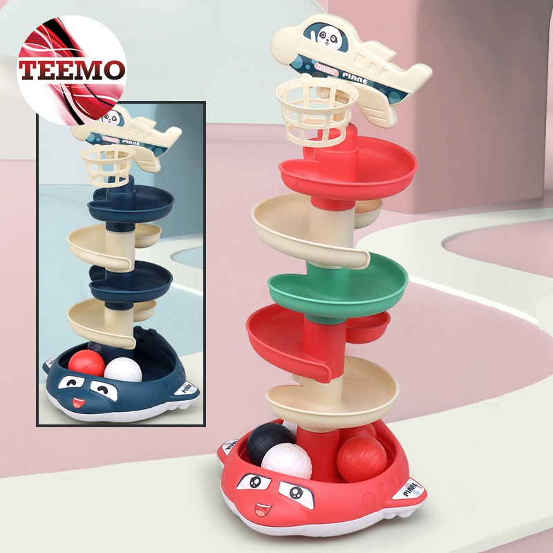 Teemo Children Shooting Track Fun Slide Rolling Ball Sound Induction ...