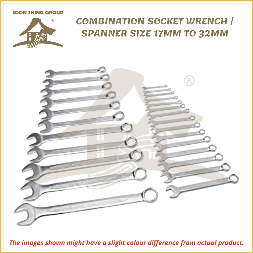 HEAVY DUTY COMBINATION SOCKET WRENCH / SOCKET KOMBINASI ( 17MM - 32MM ...