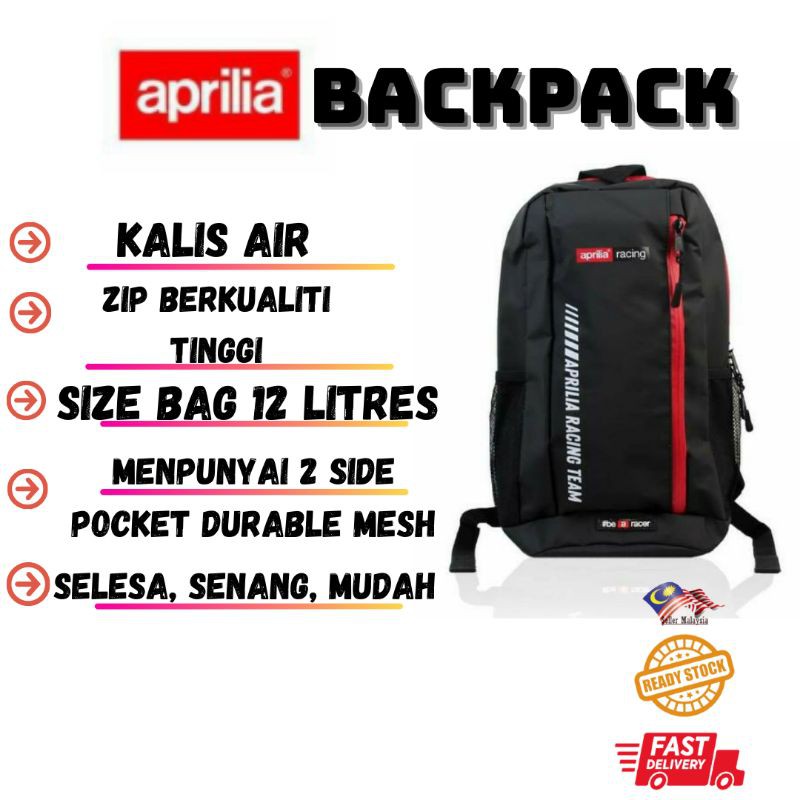 [WATERPROOF] APRILIA Back Pack - bag sandang bergaya | Shopee Malaysia