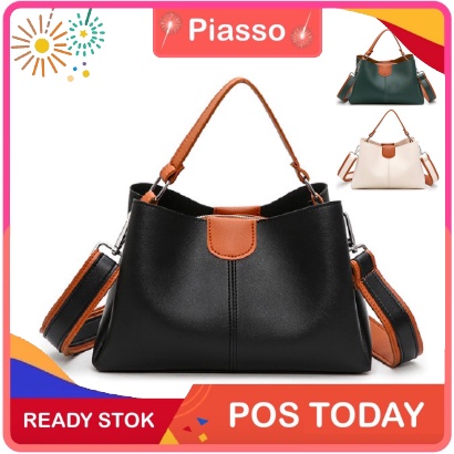 READY STOK 🔥 PIASSO Beg Fesyen Cantik Women Handbag Handbeg Retro Belt ...