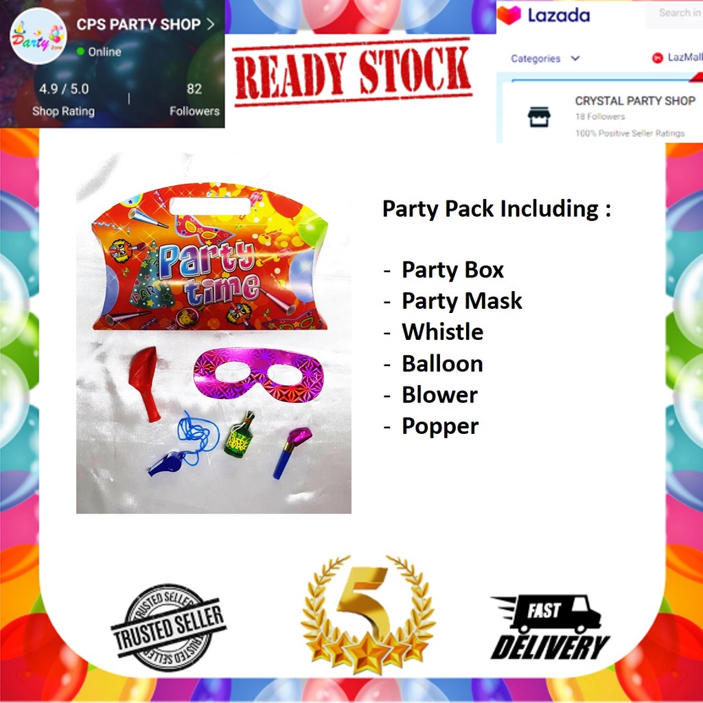 [ CPS ] Party - Party Pack Set - Party Box Set - Party Goodies - Door ...