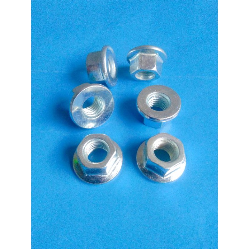 Flange Nut M 8 Key 12 (lip nut) | Shopee Malaysia