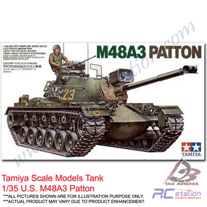 Tamiya Scale Models Tank #35120 - 1/35 U.S. M48A3 Patton [35120] | Shopee Malaysia