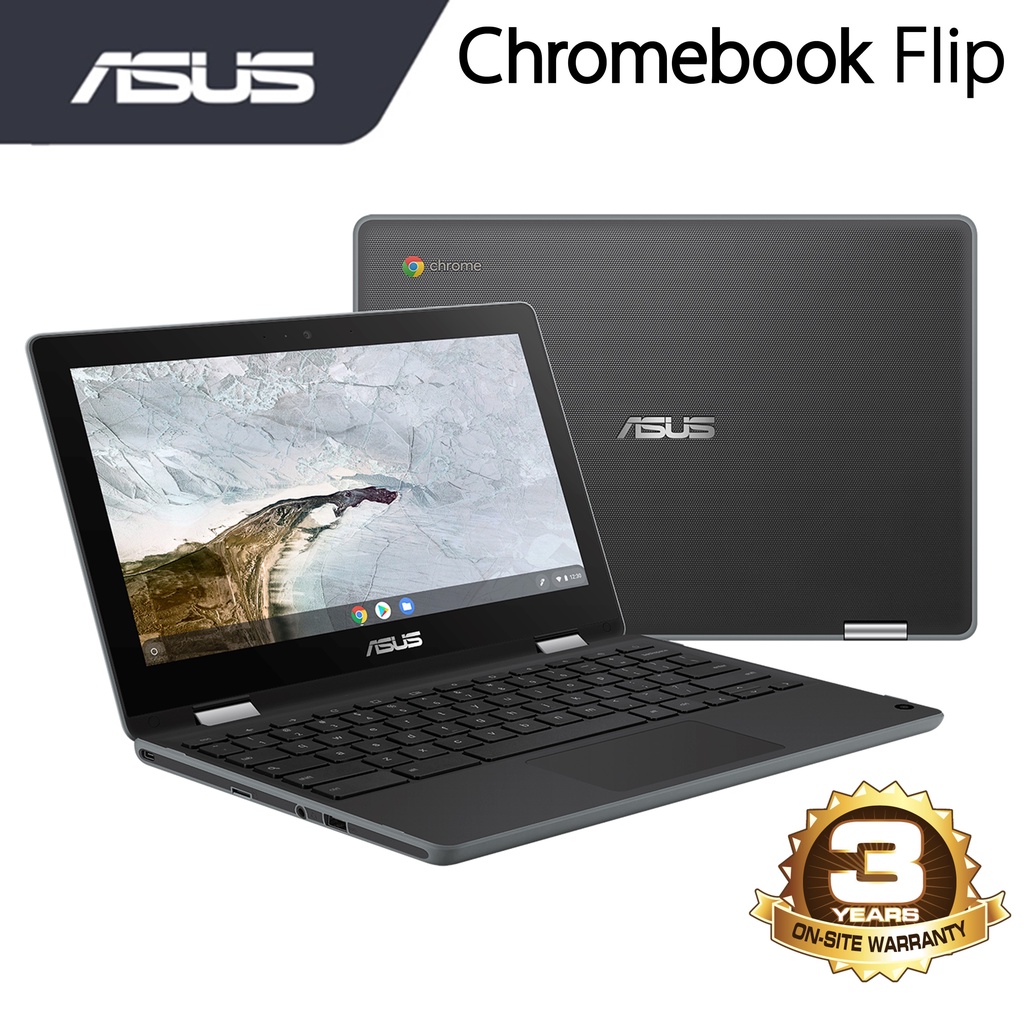ASUS Chromebook Flip C214M-ABU0462(Celeron N4020/4GB RAM/32GB eMMC/11.6" HD Touch/Chrome OS/3 ...