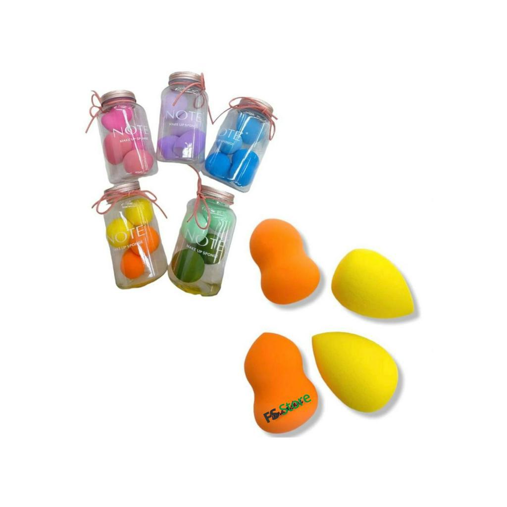 Foundation Sponge Face Makeup Gourd Shape Beauty Blender Set 4pcs ...