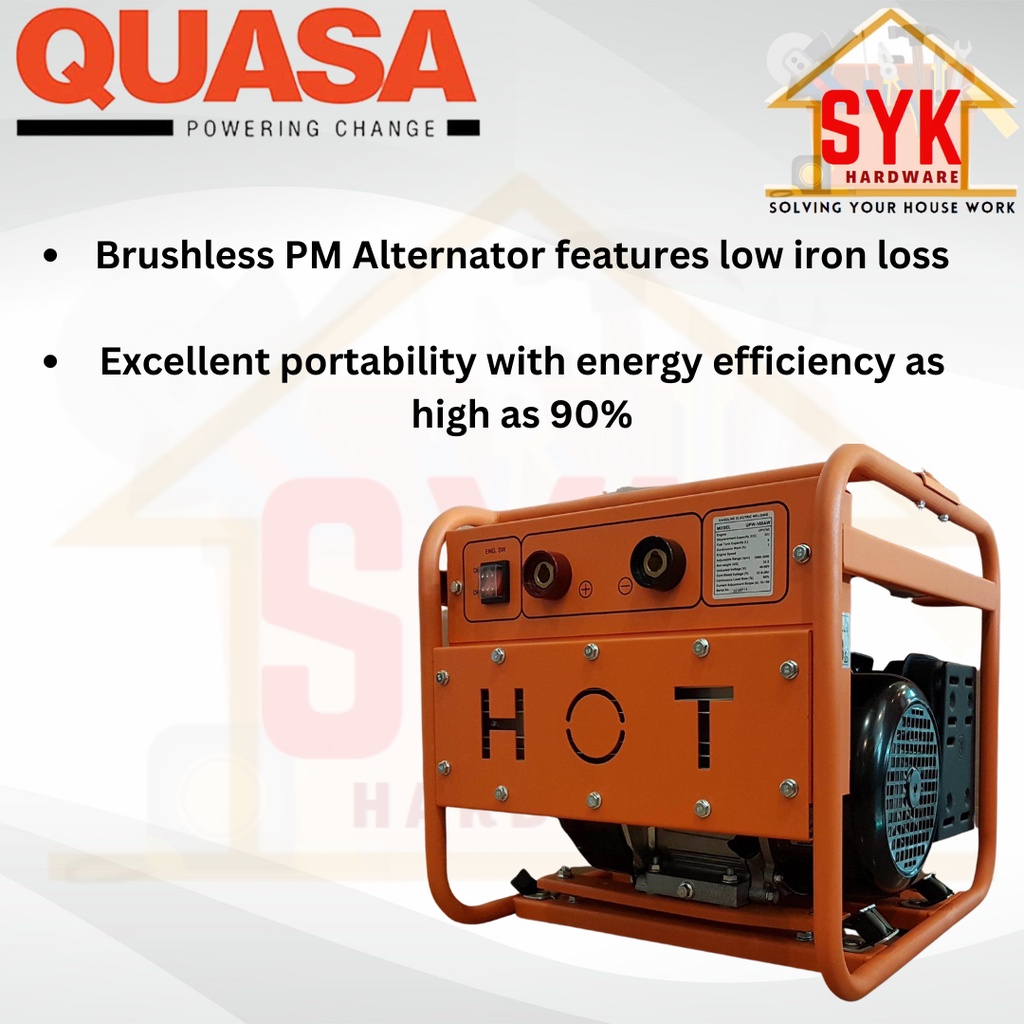 SYK Quasa UPW-160AW Gasoline Engine Welding Machine Generator Recoil ...