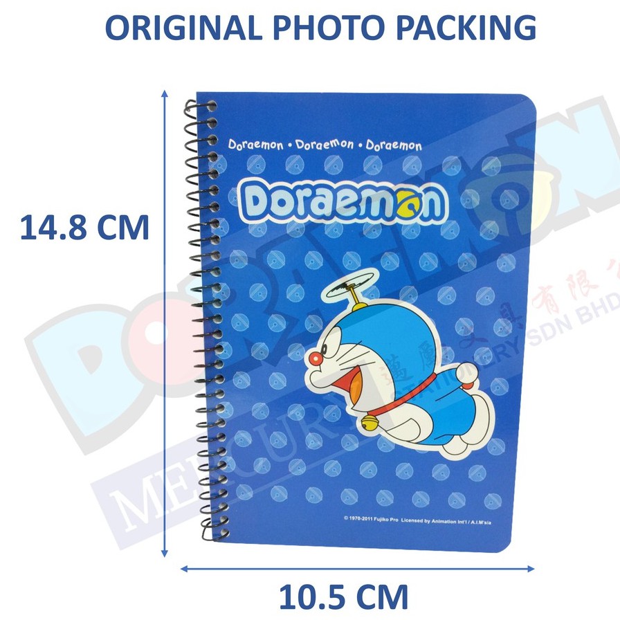[ORIGINAL LICENSE] DORAEMON A6 SPIRAL NOTEBOOK SNB-1012A | Shopee Malaysia