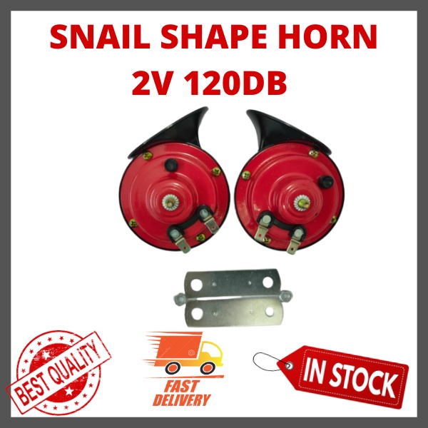 (2 PCS/SET) 12V Twin Tone Snail Bm Horn High Quality Car Horn Horn ...