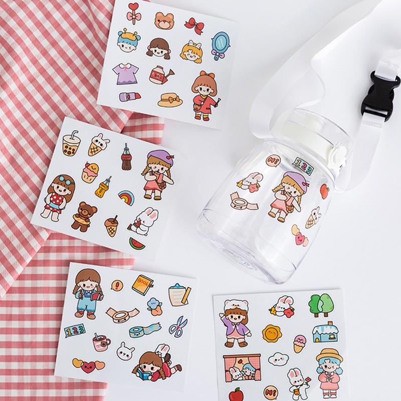 Big Patterns DIY Cute Cartoon Stickers Multifunction Bottle Stickers 14 ...
