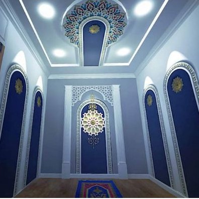 mihrab surau / islamic printboard / islamic pvcboard /dekor bilik solat ...