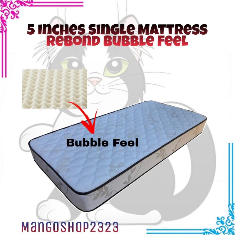 5 Inches Rebond With Bubble Single Mattress / Tilam Bujang Rebond ...