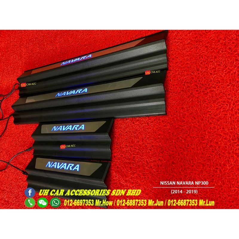 Nissan Navara NP300 Pro 4X Side Sill Plate LED Door Step (READY STOCK ...