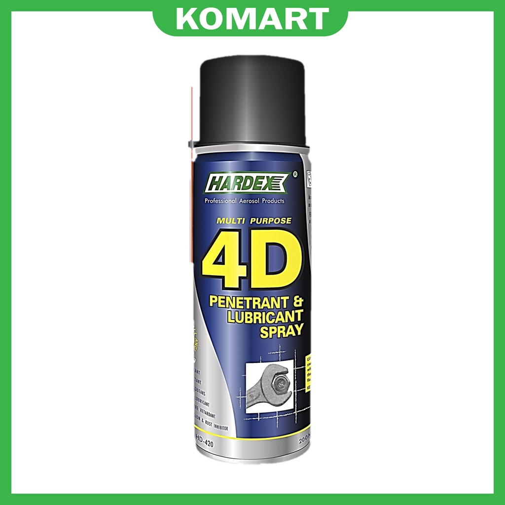 400ML HARDEX Multipurpose 4D Penetrant and Lubricant Spray Anti Rust ...