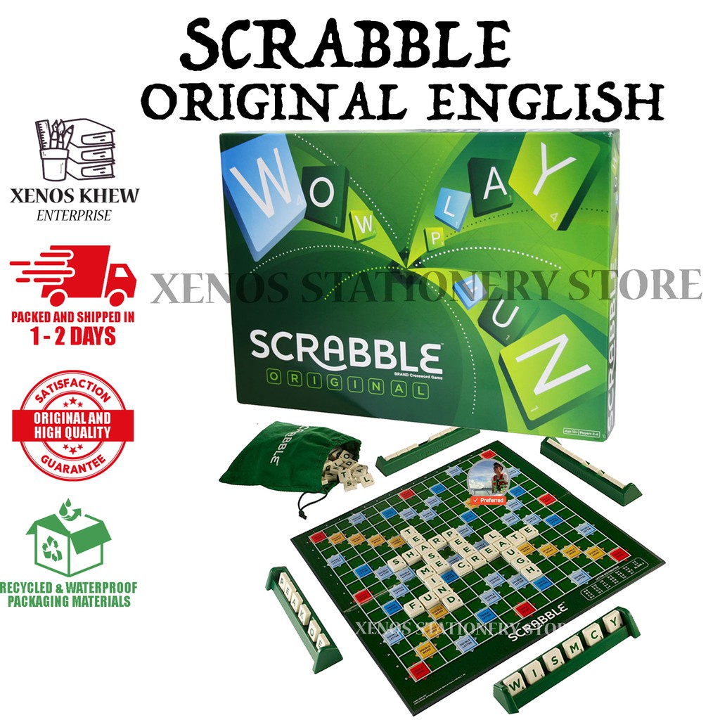 SCRABBLE ORIGINAL ENGLISH BOARD GAME (READY STOCK / 100% ORIGINAL ...