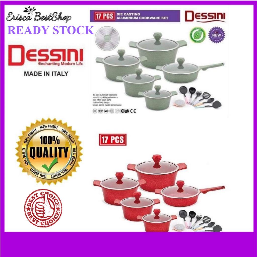 Dessini 17pcs Periuk Rendang Periuk Batu Granite Induction, Granite ...