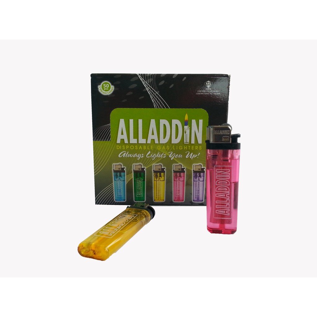 Alladdin Lighter 1box - Disposable Gas Lighter // Mancis - Pemetik Api ...