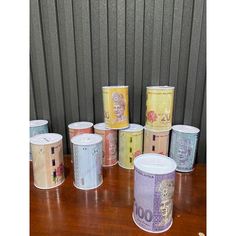 LIMITED EDITION Tabung Ringgit RM10/20/50/100 Tin Kids / Adult Saving ...