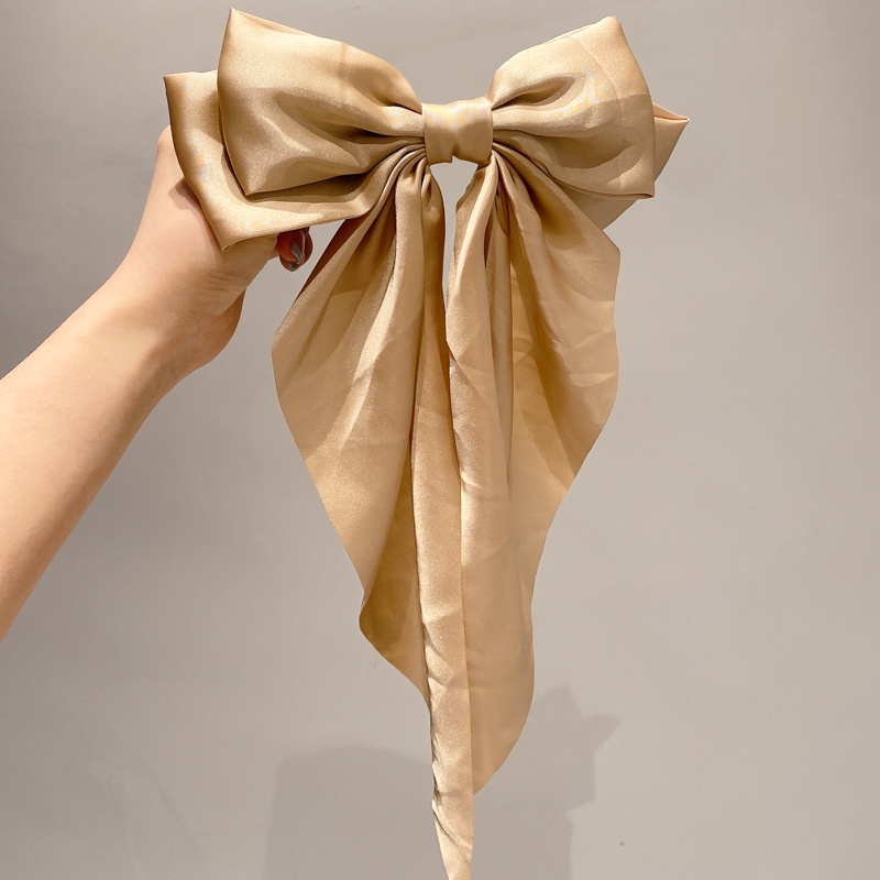 Korean Big Bow Ribbon Hair Clip Ribbon Hairpin Elegant Hair Accessories ...