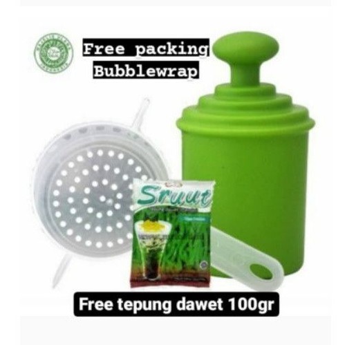 100 gram free flour cendol mold (free packing bubblewrap + cardboard ...