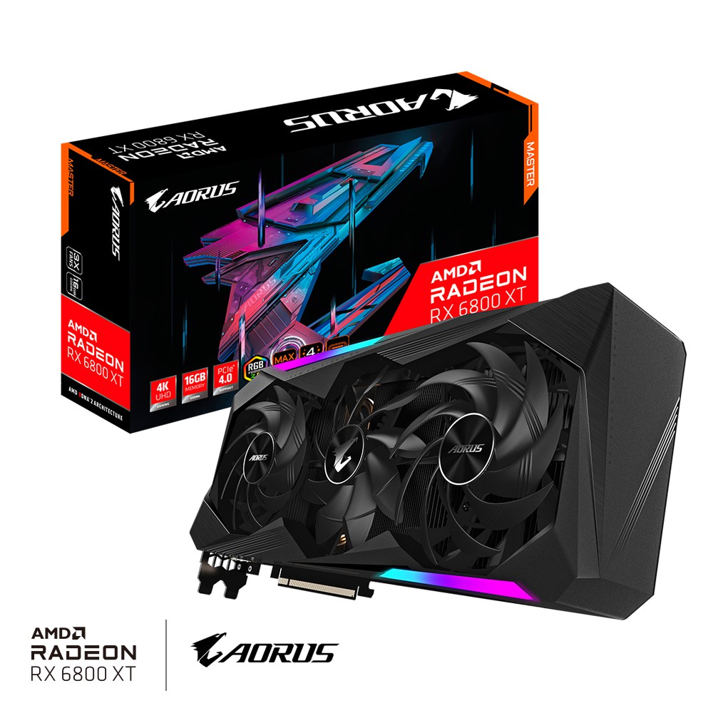 Gigabyte AMD Radeon™ RX 6900 XT AORUS MASTER 16GB GDDR6 Gaming Graphics ...