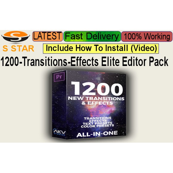 AKVStudios – 1200+ TRANSITIONS & EFFECTS – ELITE EDITOR PACK for Premiere Pro | Shopee Malaysia