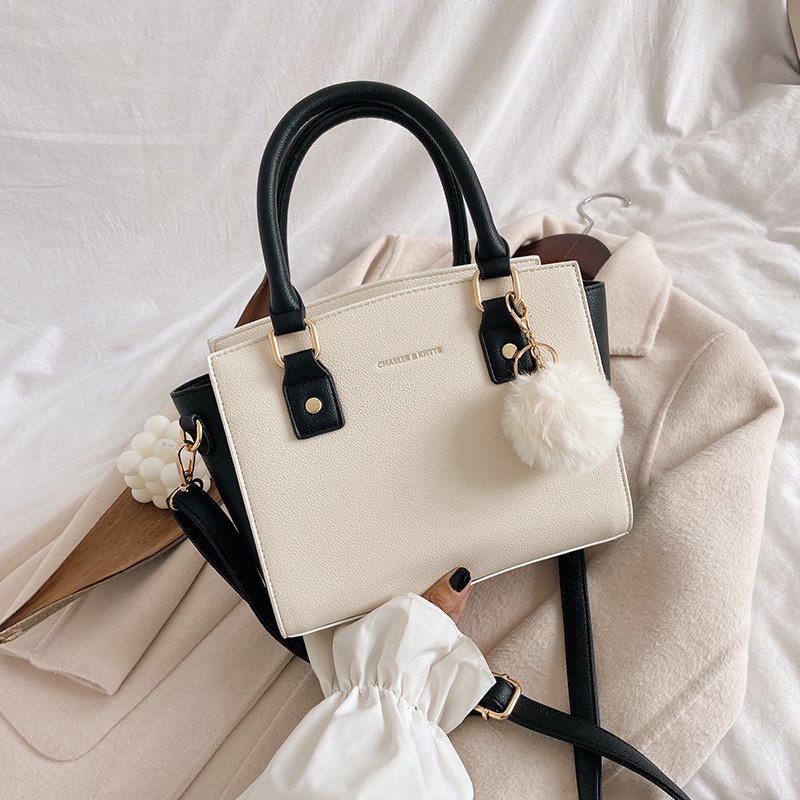 High-End Light Luxury Retro Shoulder Bag Female New Style Contrast ...