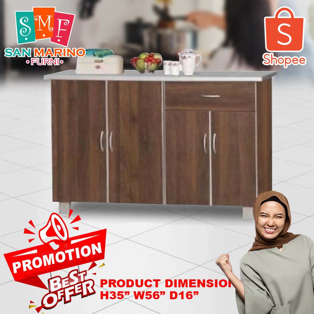 MK03 4.5 Feet Full Height Kitchen Cabinet / Cooking Cabinet / Kitchen ...