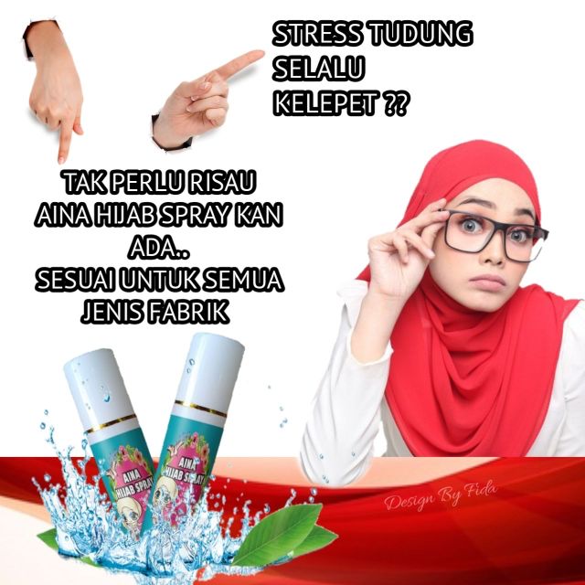 Aina Hijab Spray (spray pengeras tudung) | Shopee Malaysia