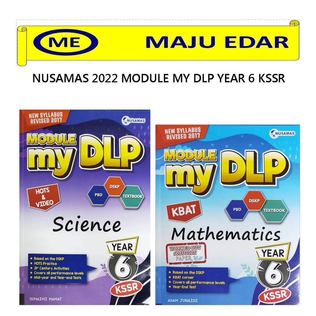 NUSAMAS 2022 MODULE MY DLP YEAR 6 KSSR SCIENCE /MATHEMATICS | Shopee Malaysia