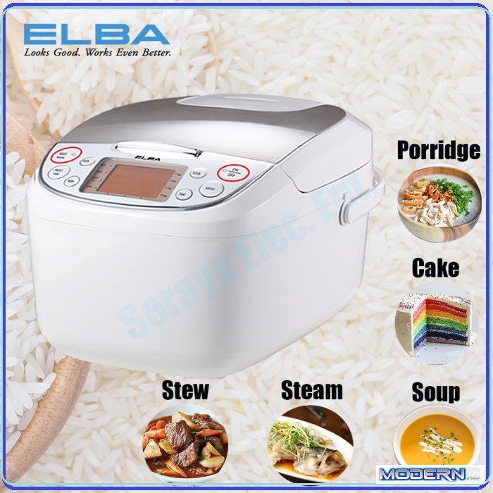 ELBA MICROCOMPUTER RICE COOKER ERC-B1886(WH) | Shopee Malaysia
